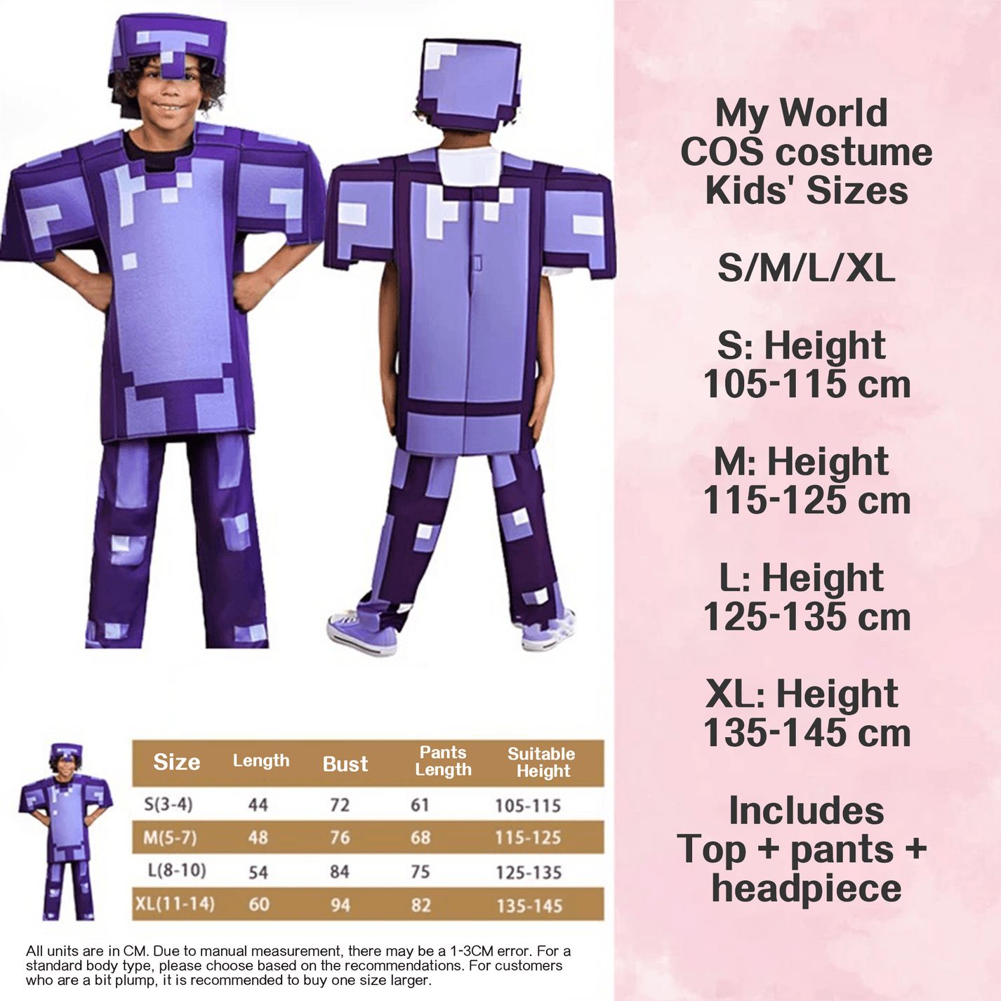 Amethyst Armor Minecraft Costume – Transform Your Look for Halloween ...