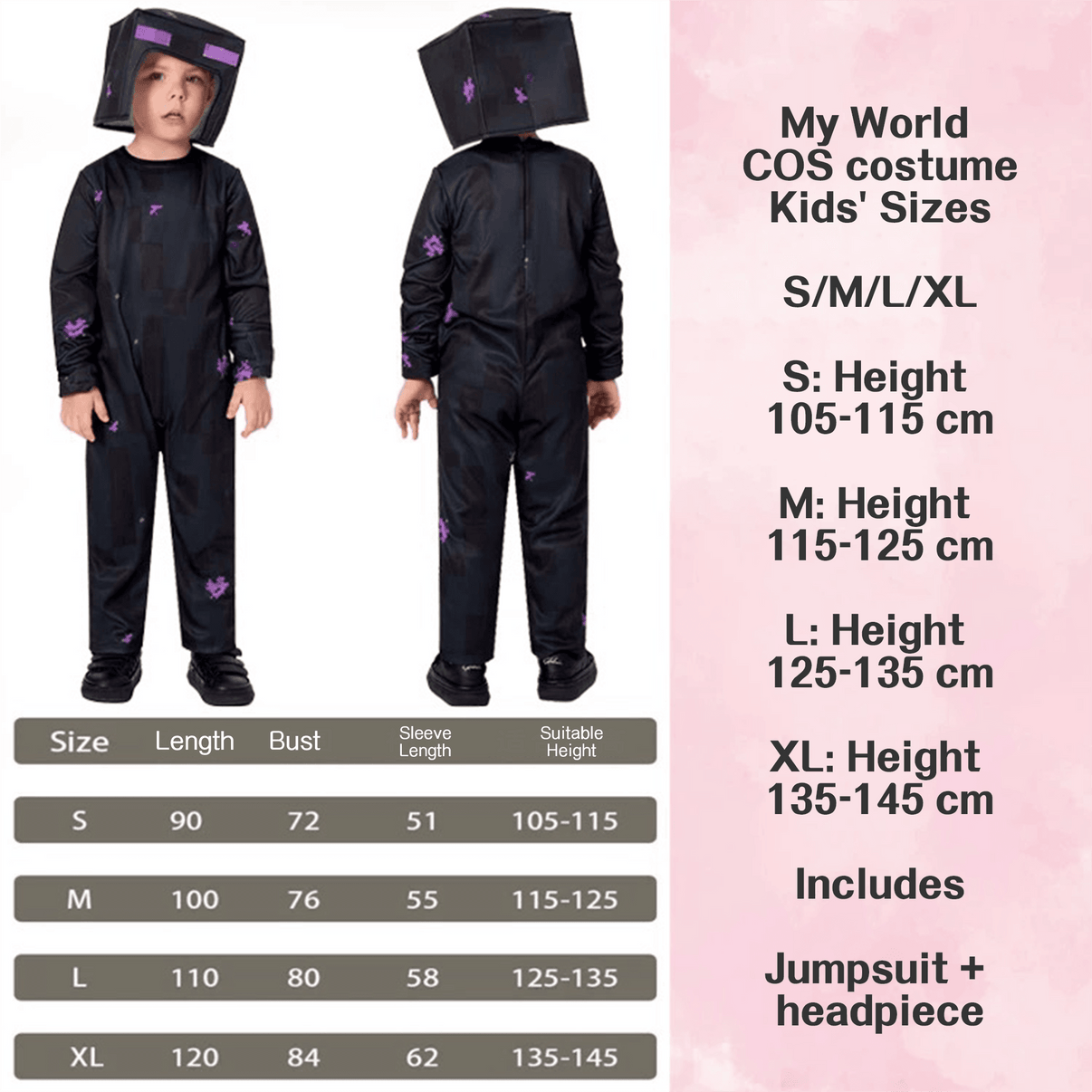 Enderman Minecraft Costume – Exciting Halloween Outfit for All Ages ...
