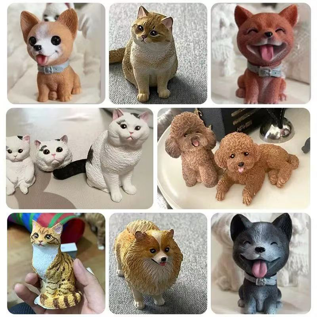 Custom Pet Portrait Souvenir – 3D Plaster Pet Head DIY Creative ...